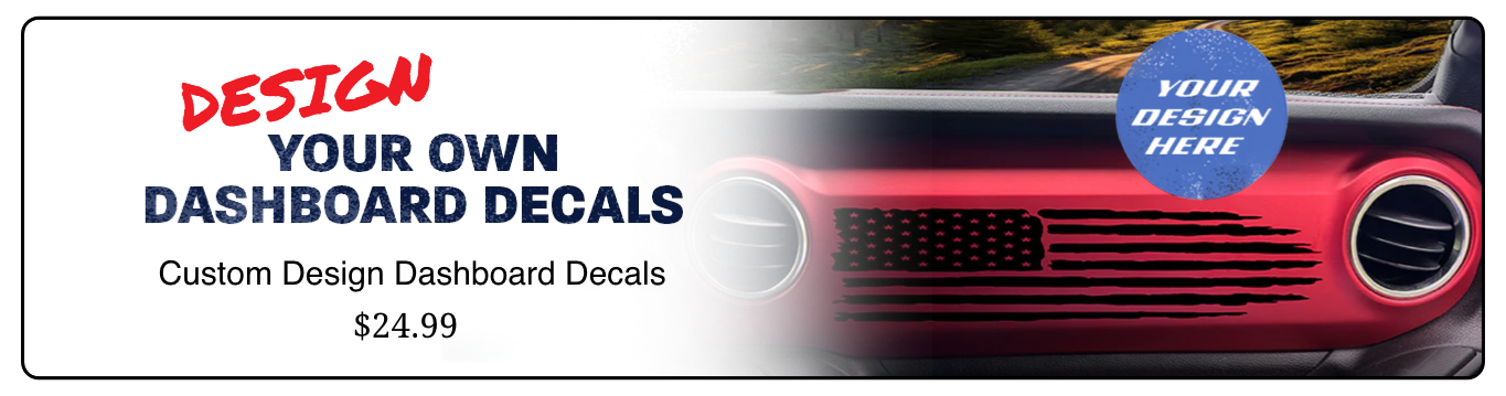 Dashboard Decal Full List for Sales with Custom – Under The Sun Inserts