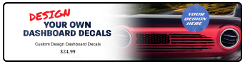 Dashboard Decal Full List for Sales with Custom – Under The Sun Inserts